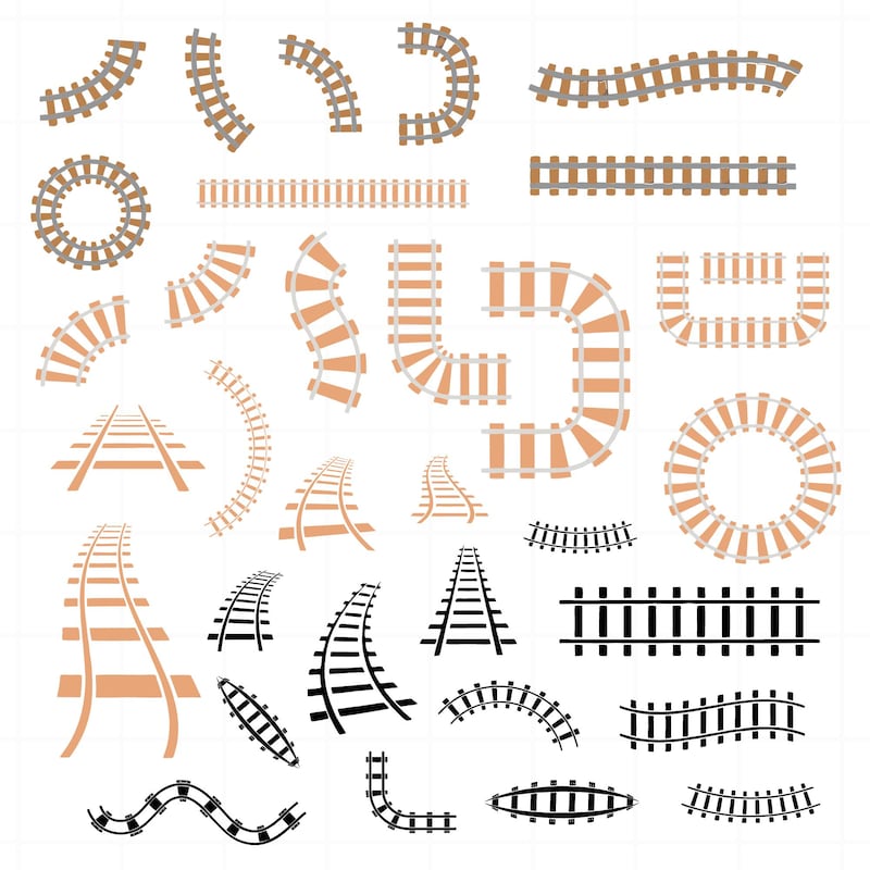 Train Tracks Stl - Etsy