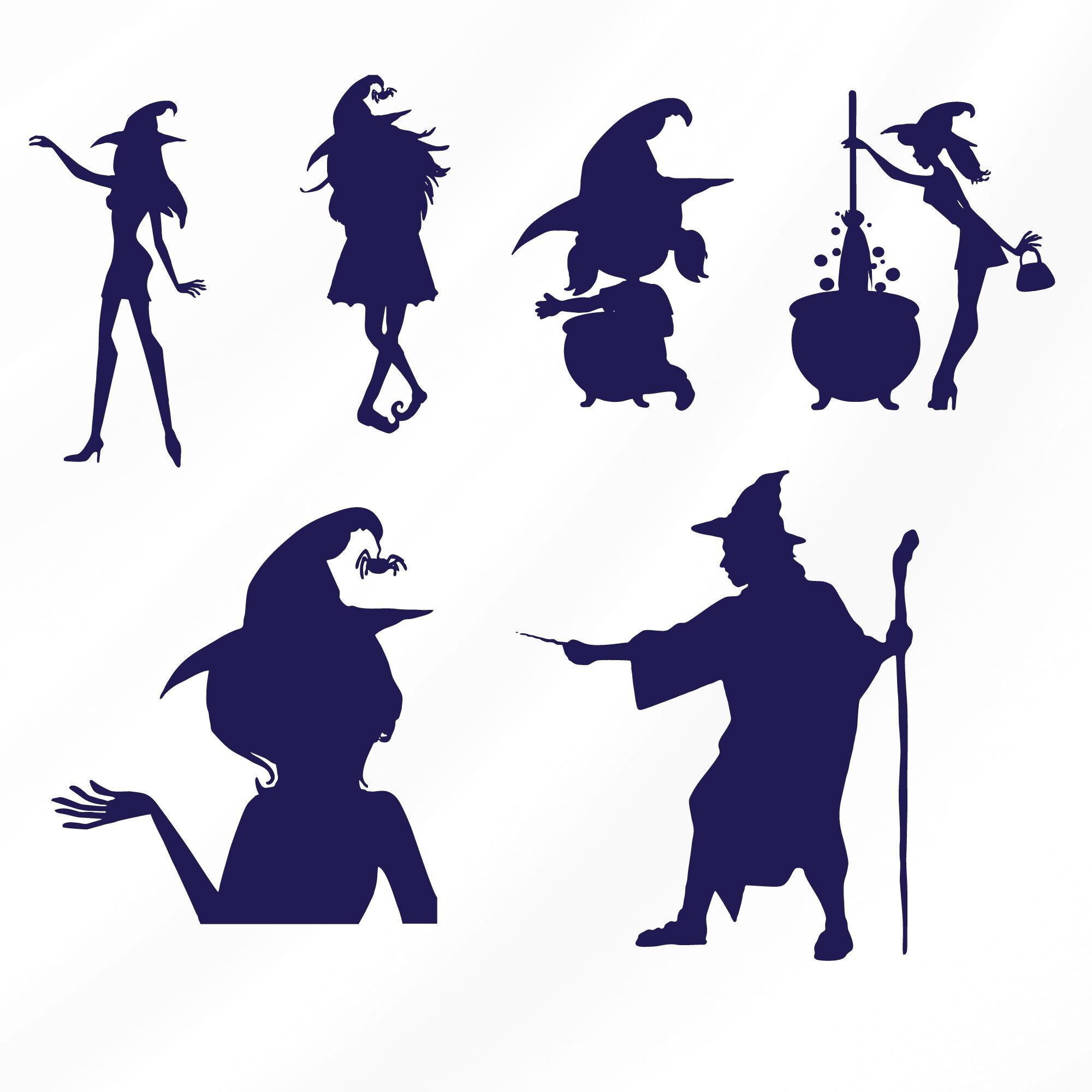 Wizard Svg Bundle, Magic Wizard Clipart for Cricut, Wizard Silhoette ...