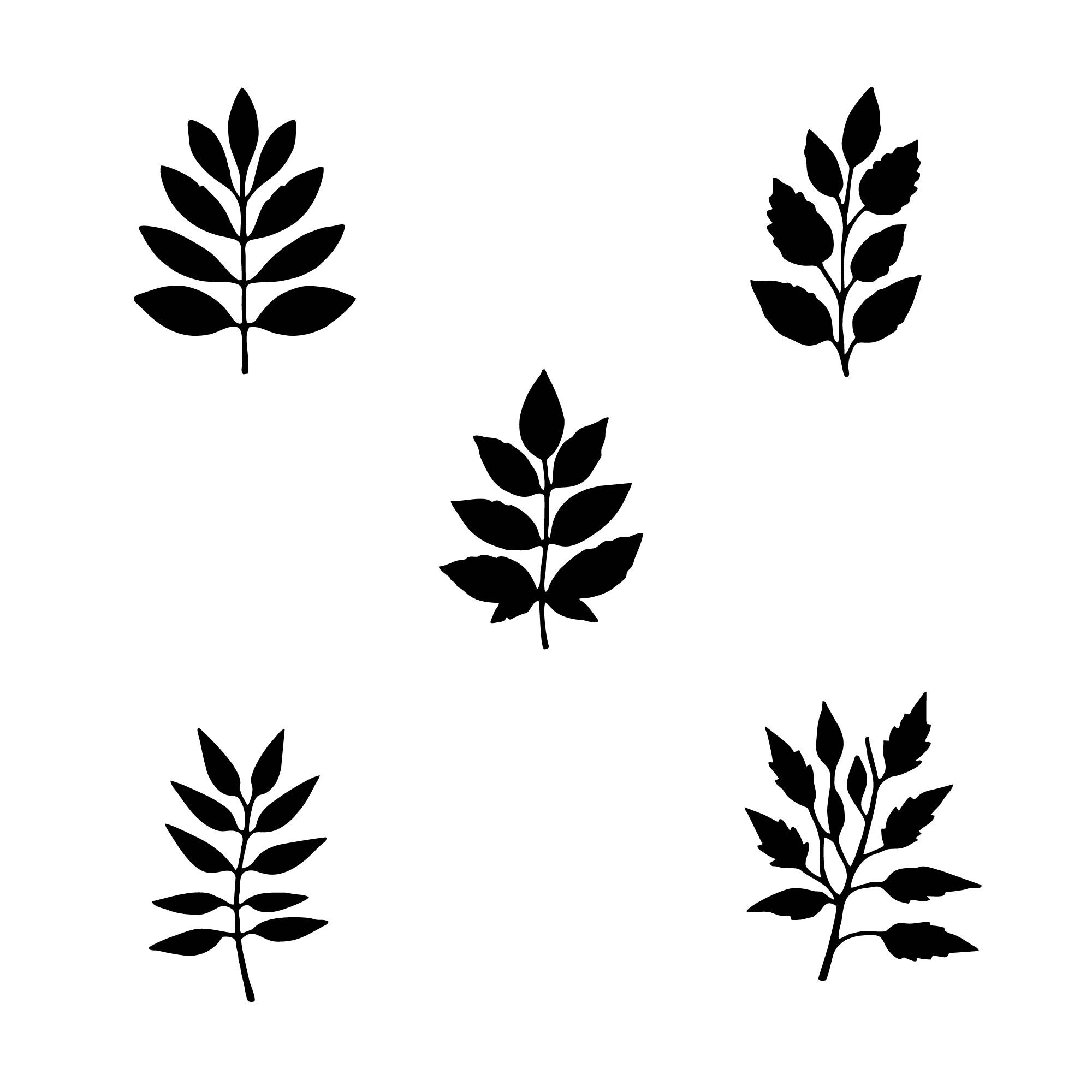 Botanical Leaves Svg Bundle, Botanical Leaves Clipart for Cricut ...