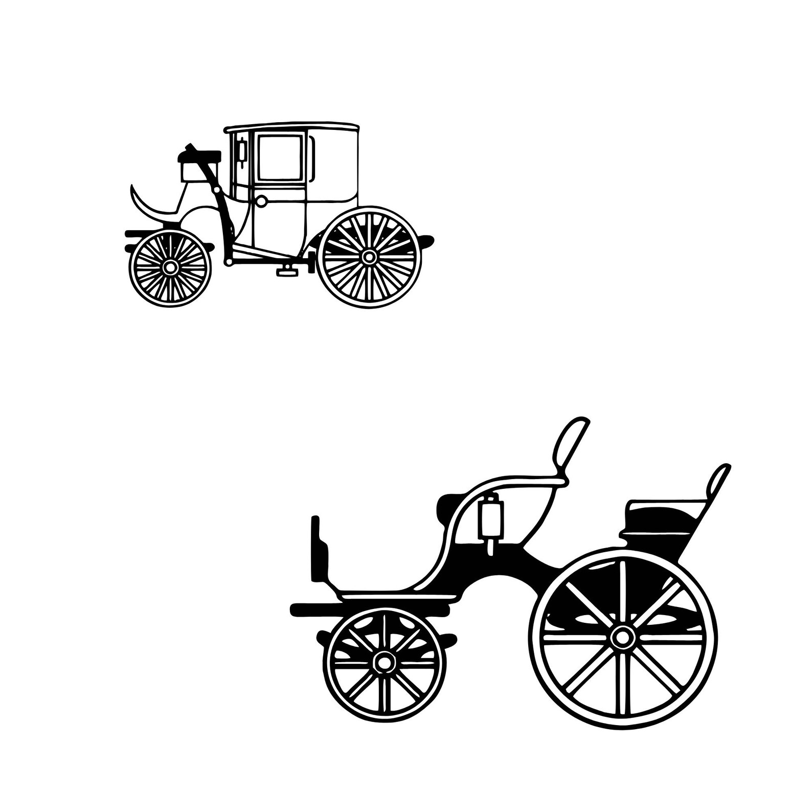 Carriage Svg Bundle, Horse Carriage Clipart, Cinderella Carriage Vector ...