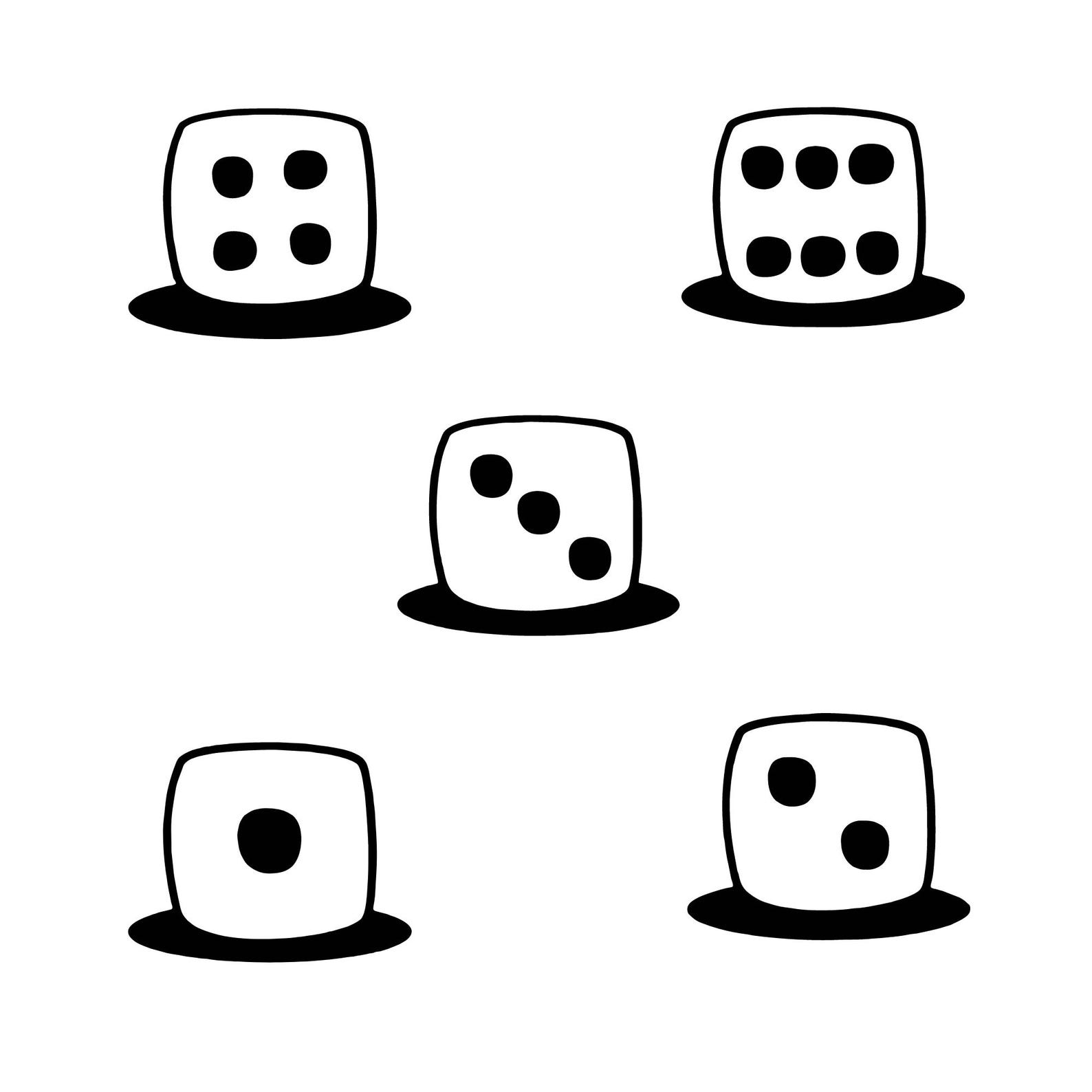 Dice Svg Bundle Clipart Cricut Casino Silhouette Two Dice Vector Luddo ...