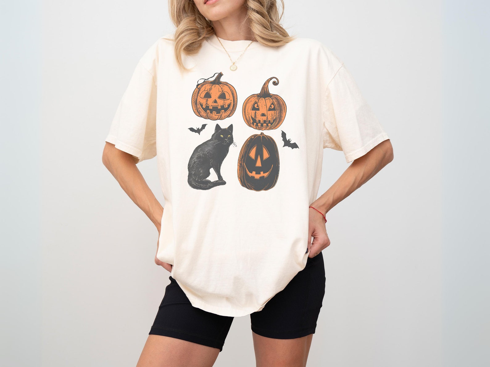 90s Nostalgic Cat Pumpkin PNG Design, Orange Black Halloween Pumpkin ...