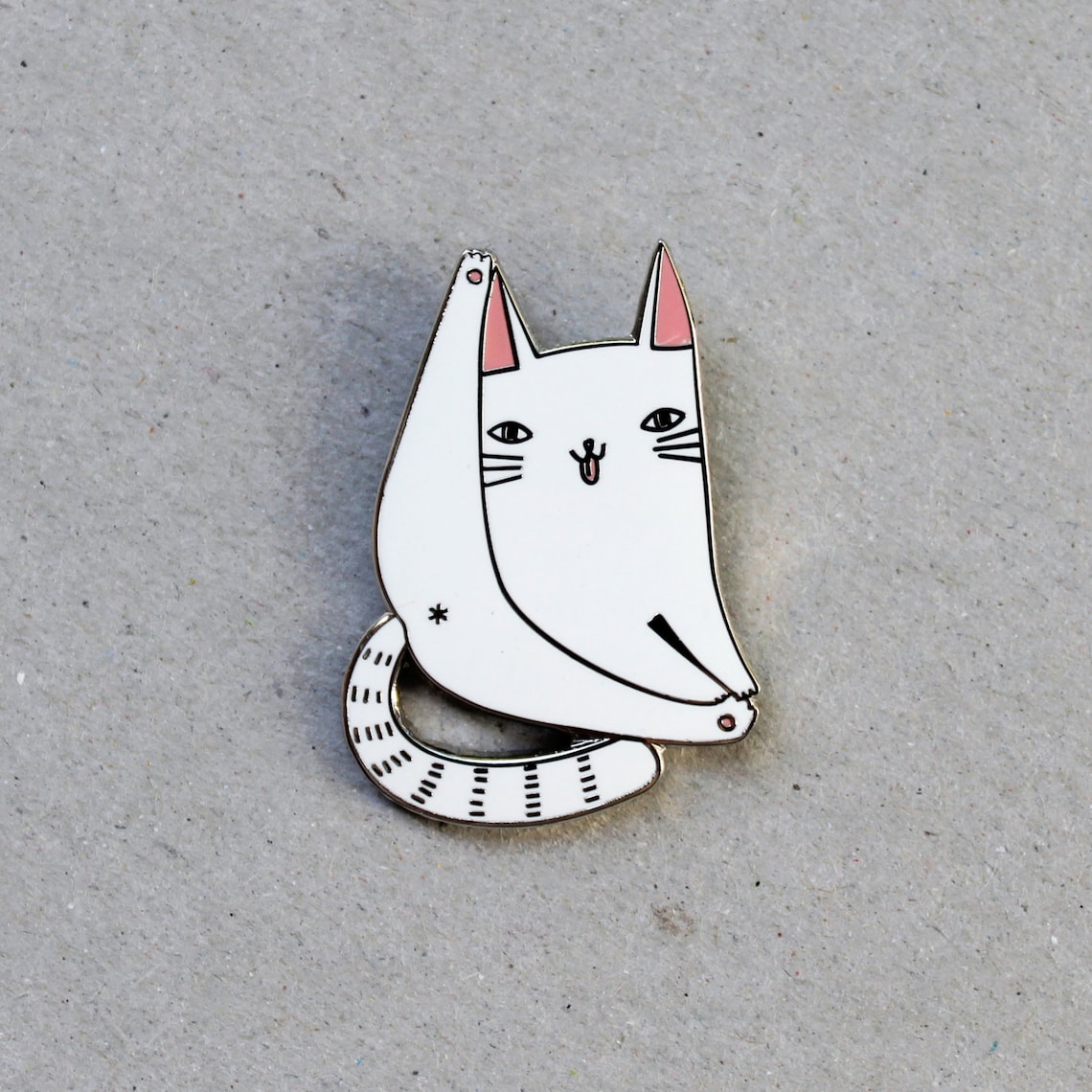 Cat Forever Enamel Pin Badge Lapel Metal White Cat Pin | Etsy Australia