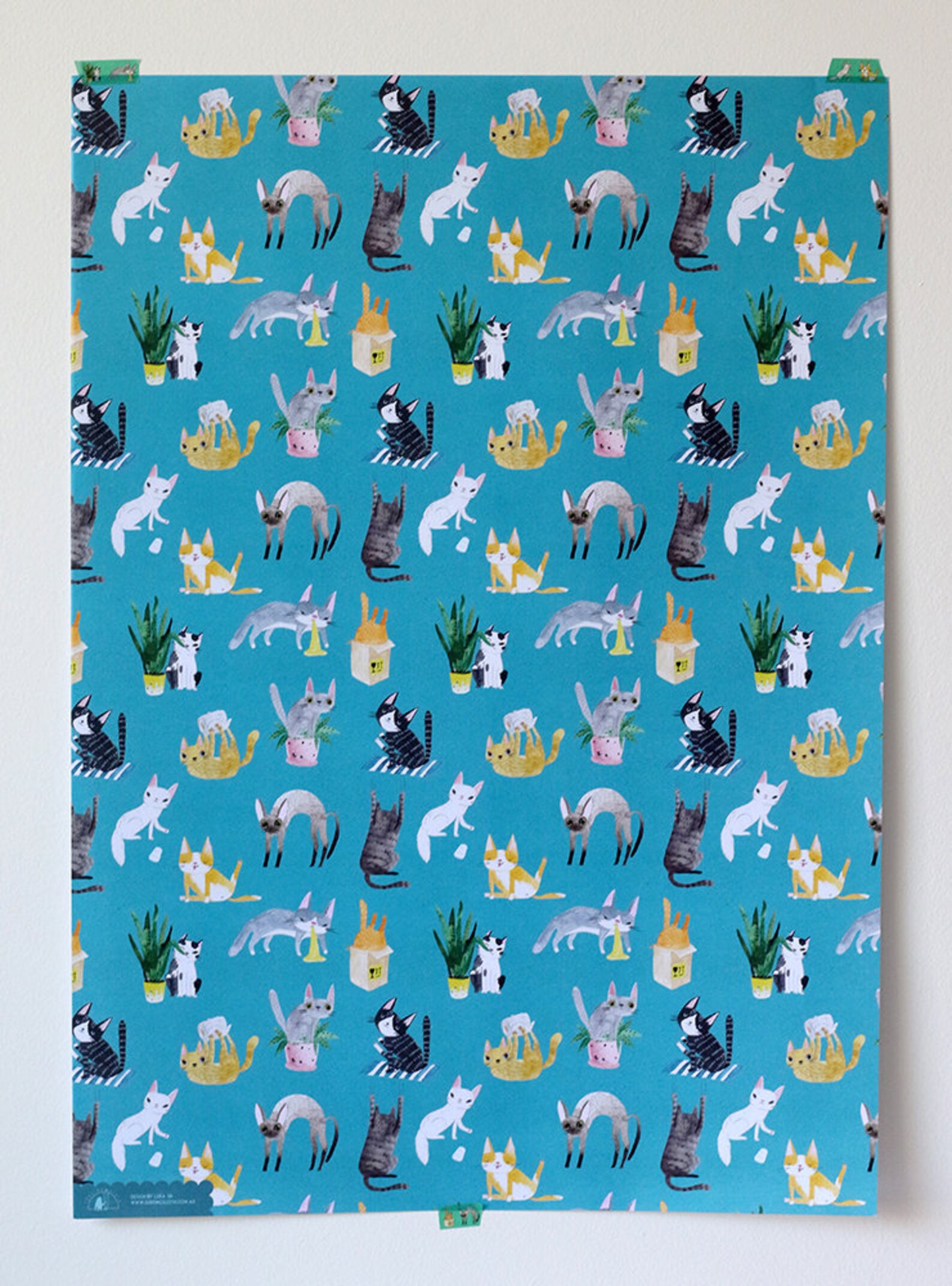 Naughty Cats Wrapping Paper - Etsy