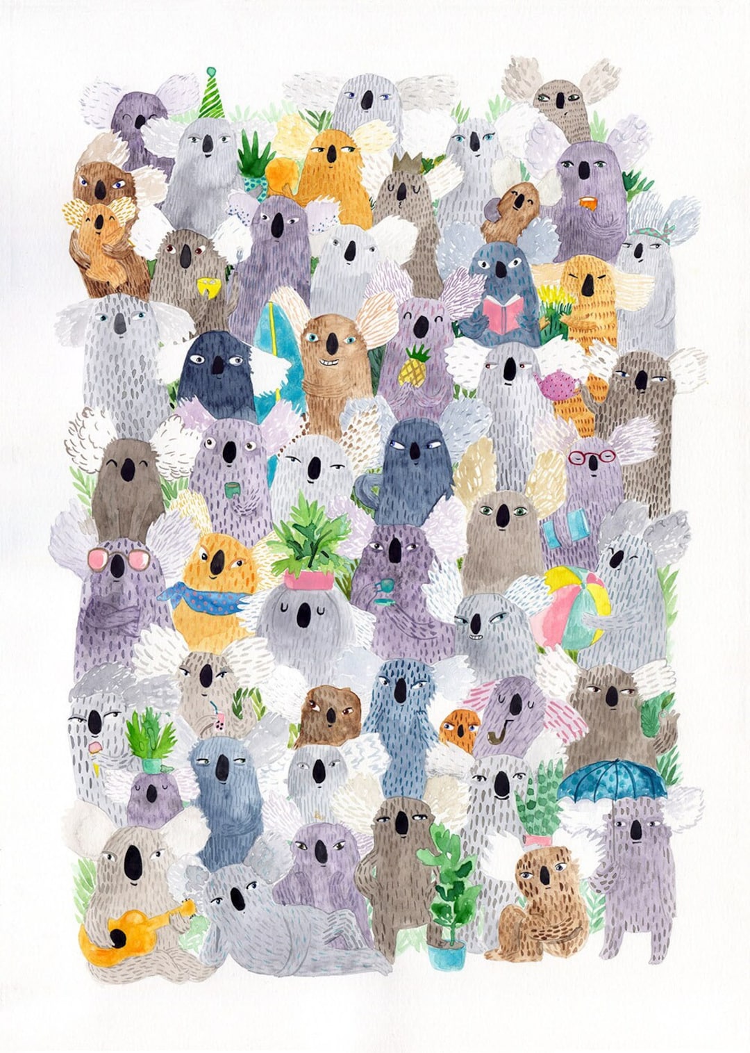 Koalas Koalas Print A3 Print - Etsy