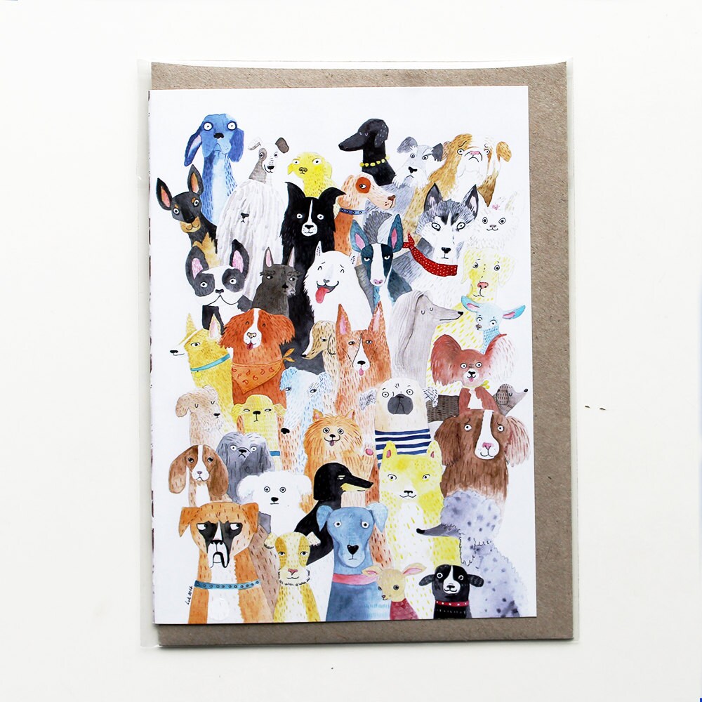 Dogs Greeting card. | Etsy