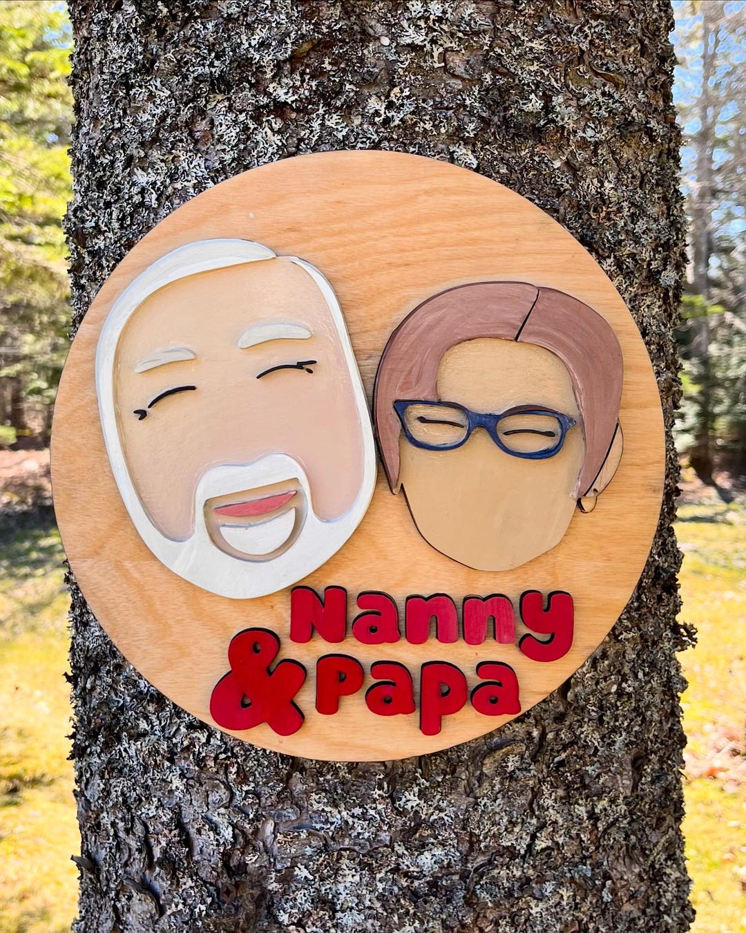 Caricature Your Loved Ones Likeness Cartoon Wood Art Sign - Etsy