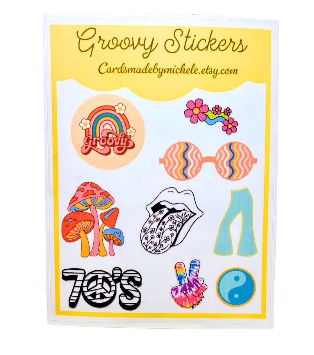 STICKERS Are You Feeling GROOVY. These Are WAY Back Stickers! - Etsy