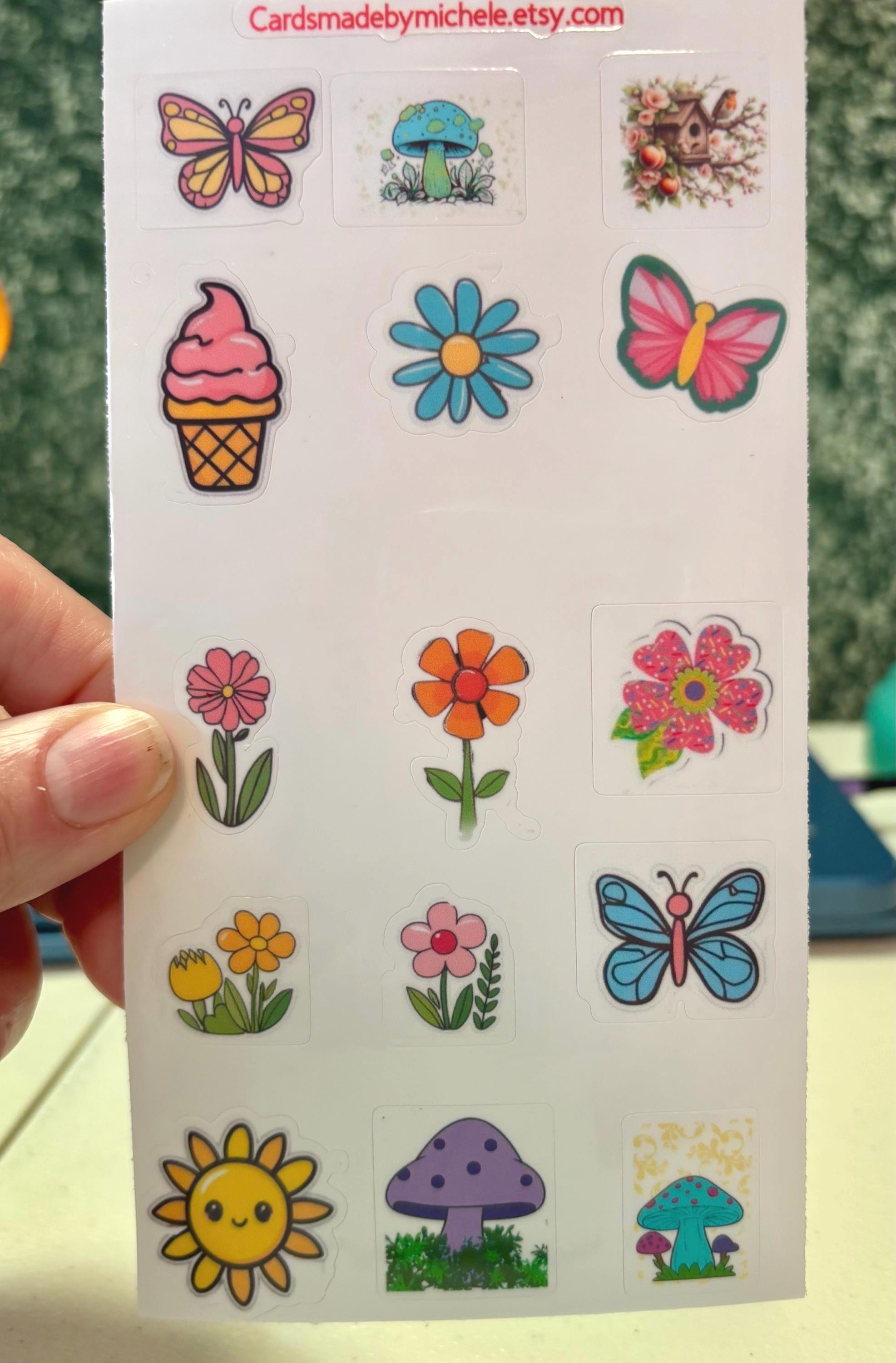 STICKERS Colorful Spring Stickers for Calendars, Planners, Budgets and ...