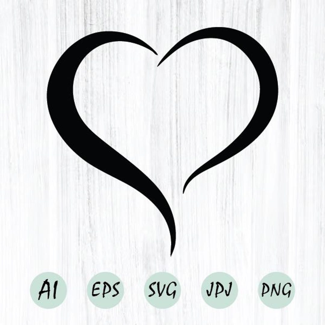 Open Heart, Open Heart SVG Instant Download SVG, PNG, Eps, Dfx, Jpj, Ai ...