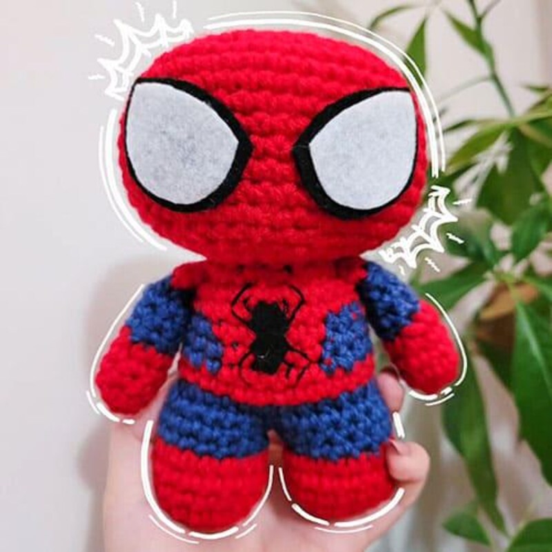 Crochet Spiderman Amigurumi - Etsy