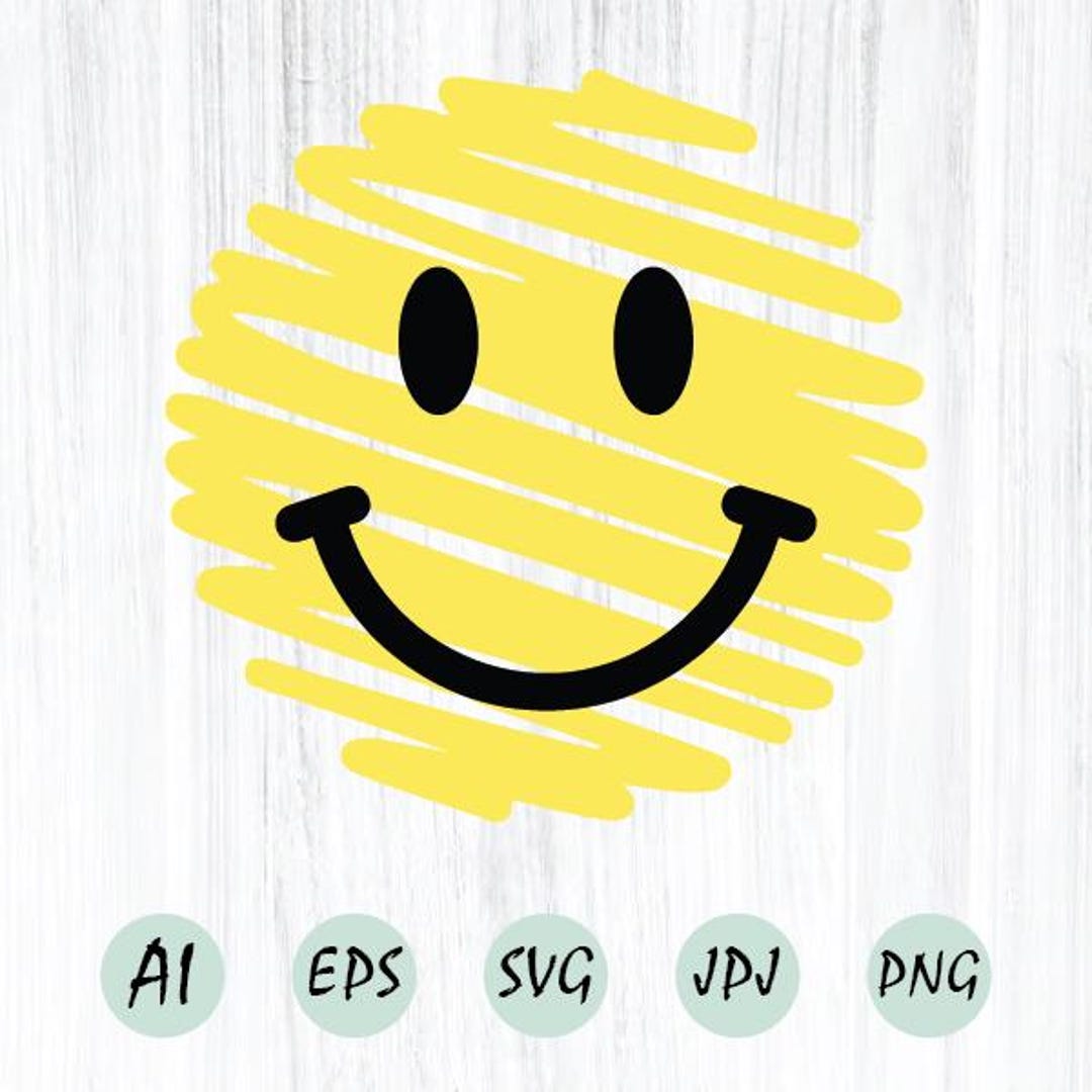 Smiley Face Svg Happy Face Smile Cut Digital File Instant Download - Etsy