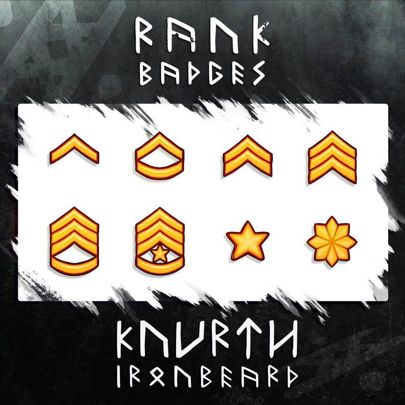 Rank Sub/bit Badges for Twitch/kick/youtube - Etsy