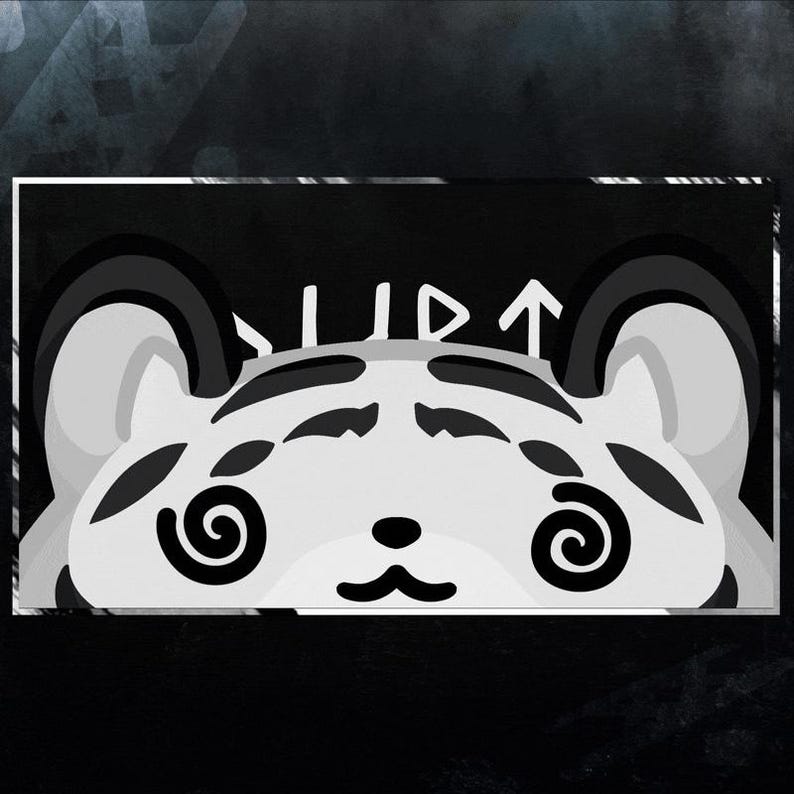 White Tiger Stream Stinger – Animated 2s Scene Transition (dizzy Face ...
