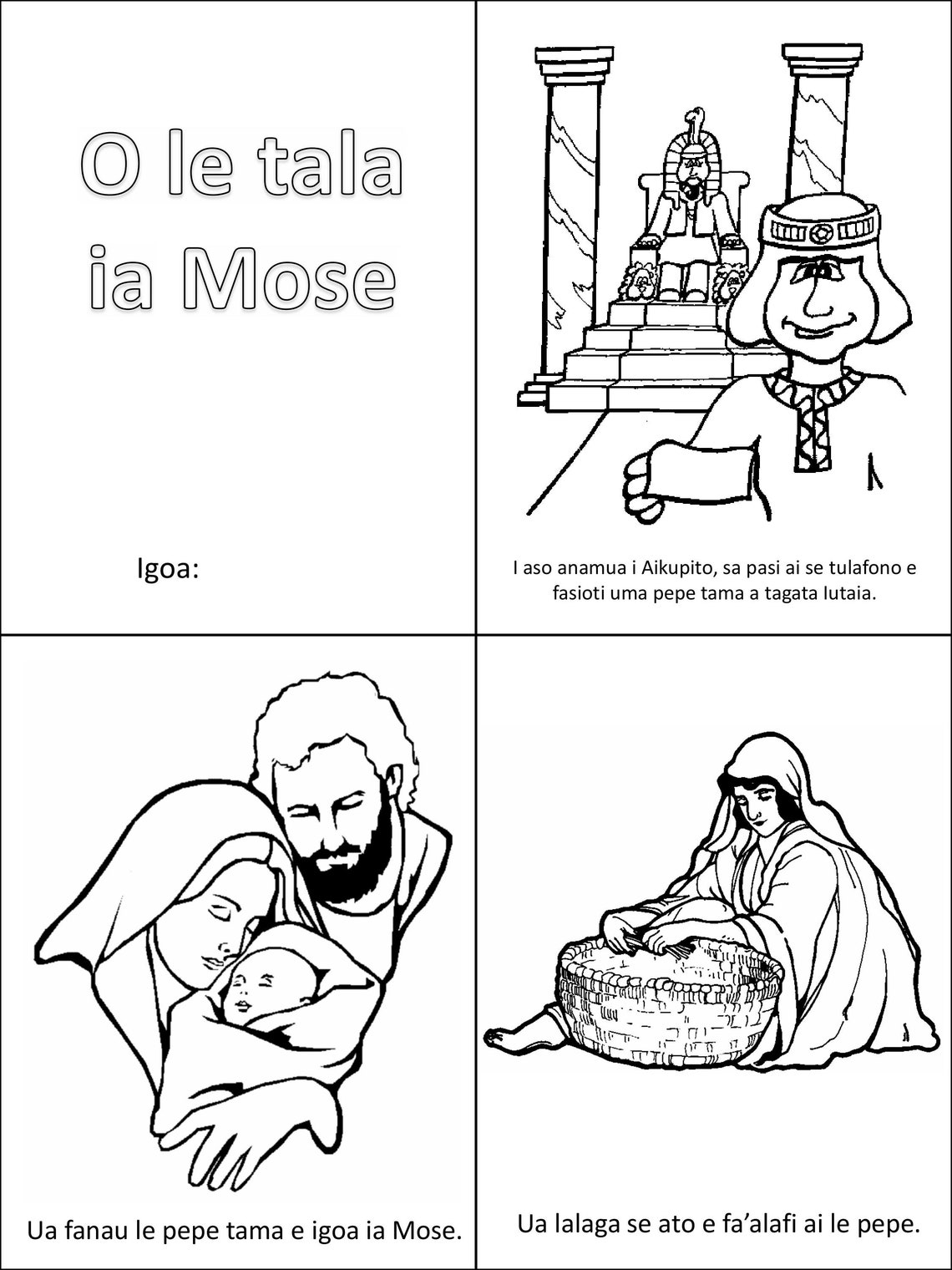 Samoan Old Testament Bible Character Worksheets - Etsy