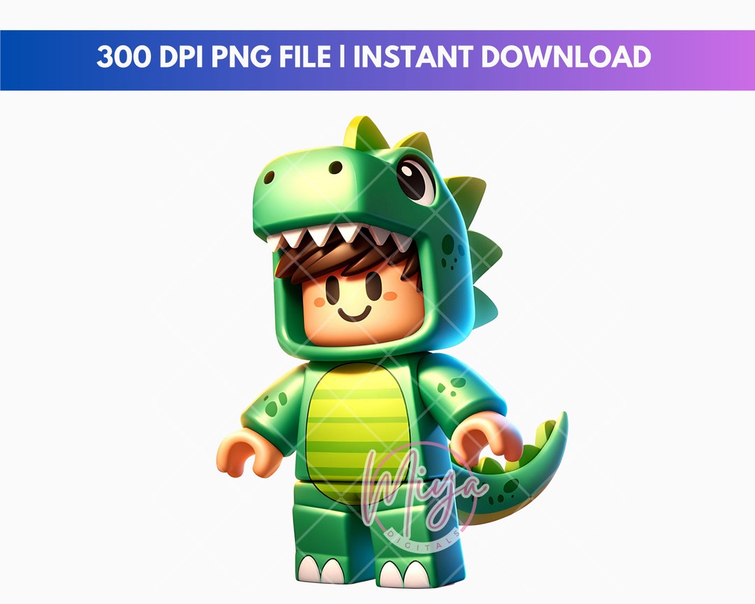 Roblox Dinosaur PNG, Three Rex Roblox Boy Avatar Sublimation Design ...