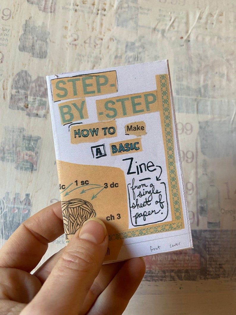 How to Make a Zine - Step by Step Mini Zine - Etsy