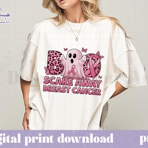 Boo Scare Away Breast Cancer Png, Breast Cancer Awareness, Breast ...
