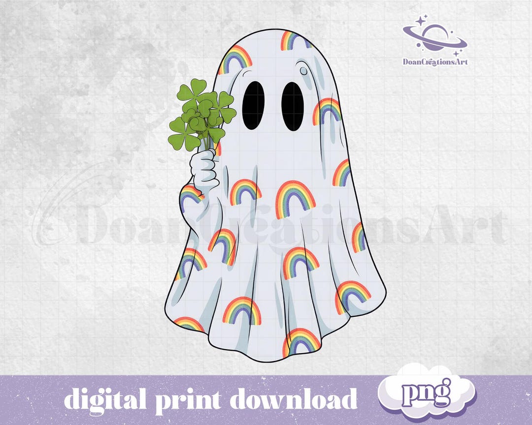 St. Patrick’s Day Ghost Png, St Patricks Day Png, Cute Ghost Png, Saint ...