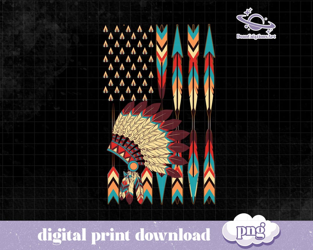 Native American Sublimation Png, Indigenous Peoples Day, Indigenous ...