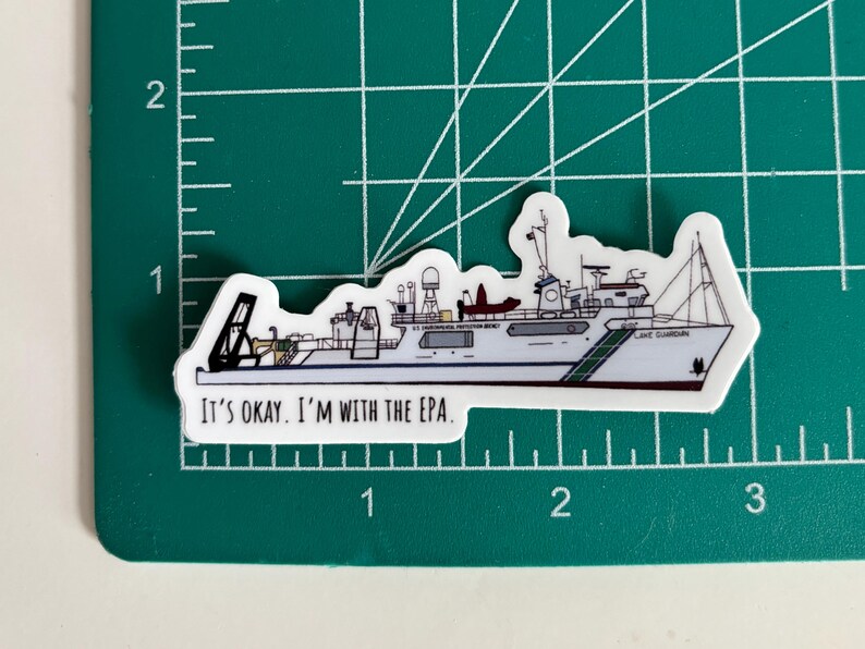 Lake Guardian Ship Sticker - Etsy