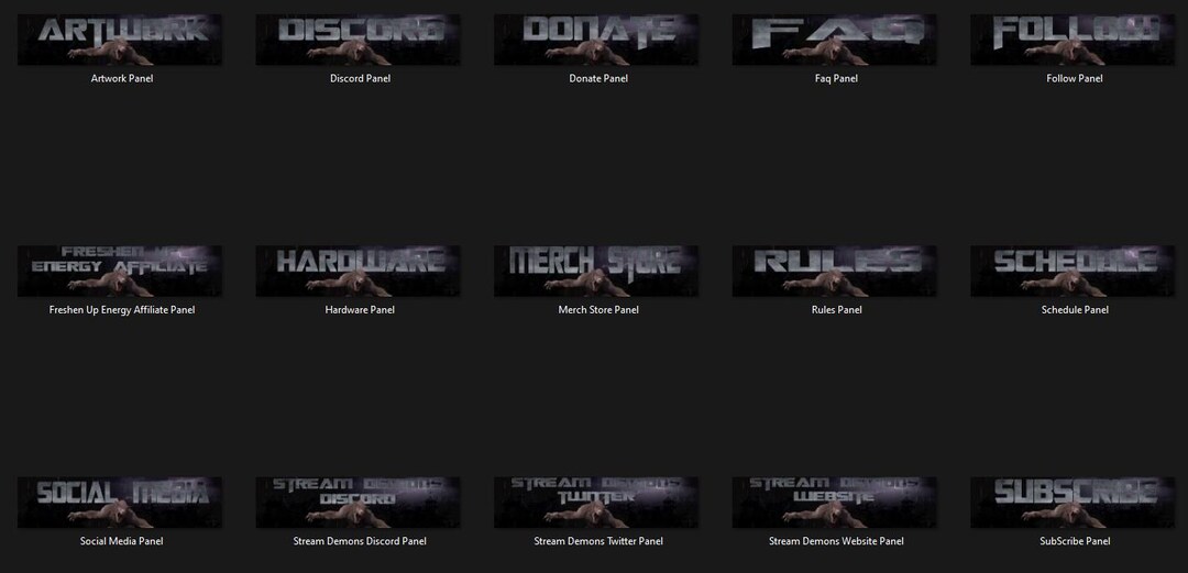 Custom Kick/twitch Panels - Etsy