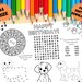 A4 Dogs Birthday Activity Sheet - Printable PDF Digital Download - Etsy
