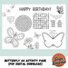 A4 Birthday Butterfly Activity Sheet - Printable PDF Digital Download ...
