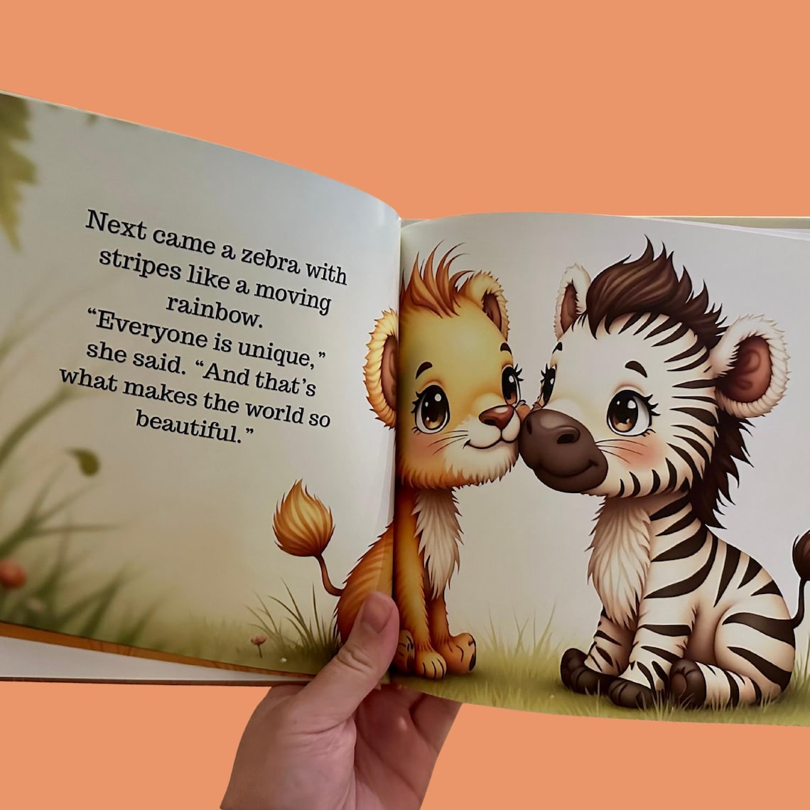 Personalised Baby Book | Welcome to the World | Custom Name Lion Story ...