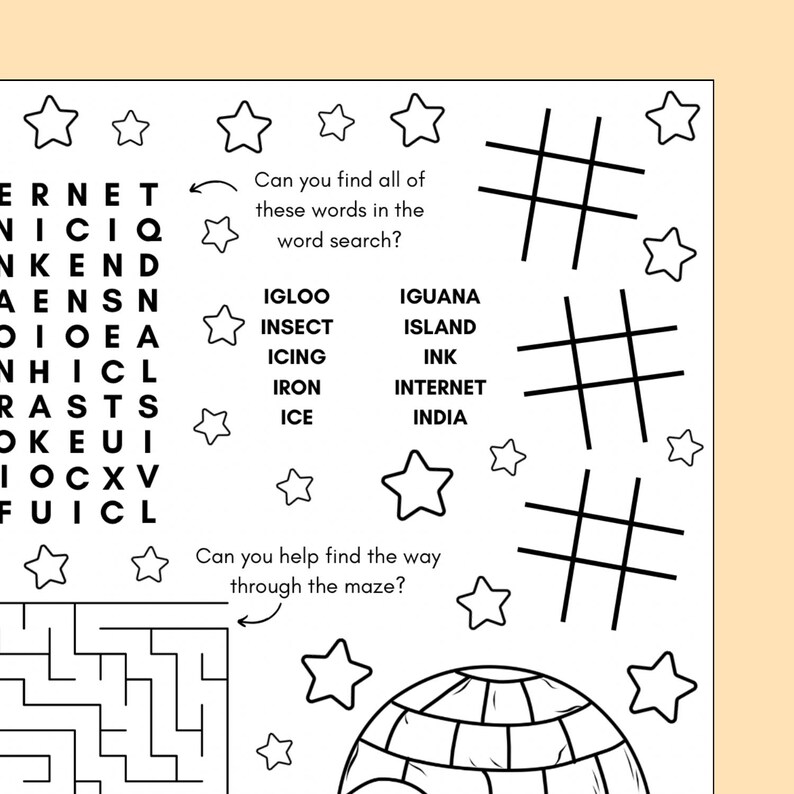 A4 Letter "i" Alphabet Activity Sheet - Educational PDF Digital ...