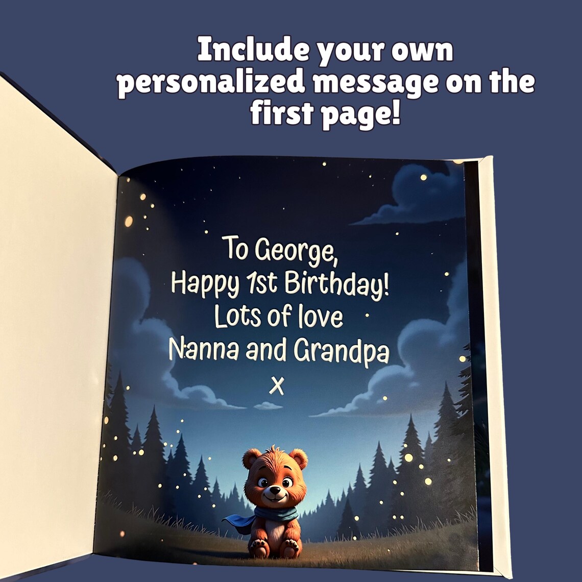 Personalized Goodnight Bear Book | Custom Bedtime Story Keepsake - Etsy