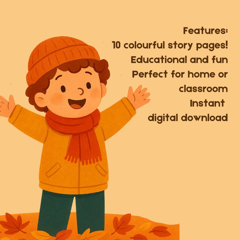 Autumn is Here Kids Book PDF | Fall Storybook Digital Download ...