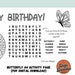 A4 Birthday Butterfly Activity Sheet - Printable PDF Digital Download ...