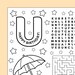 A4 Letter U Alphabet Birthday Activity Sheet - Fun Printable PDF for ...