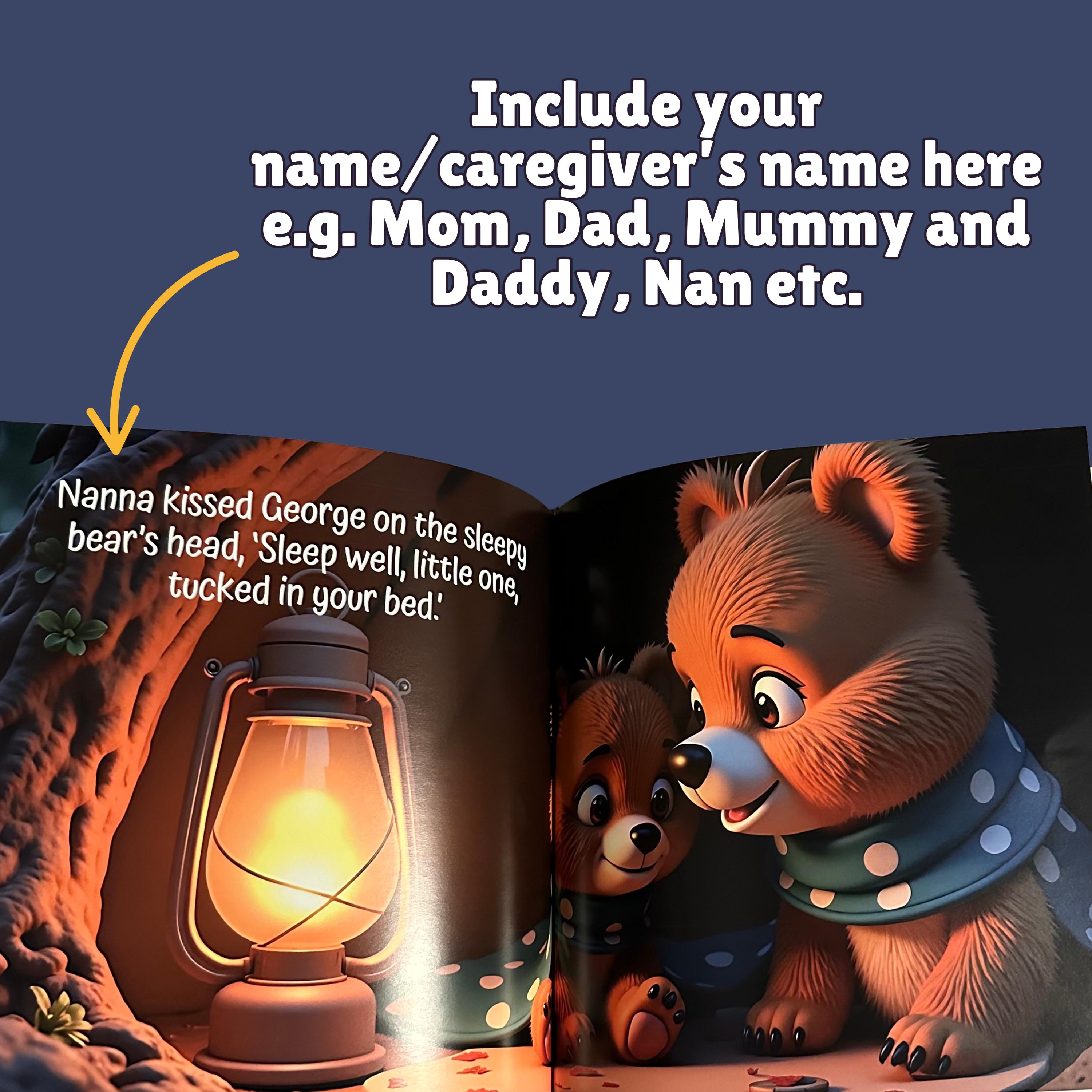Personalized Goodnight Bear Book | Custom Bedtime Story Keepsake - Etsy