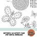 A4 Birthday Butterfly Activity Sheet - Printable PDF Digital Download ...