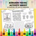 Bangkok Kids Activity Sheet - Coloring, Maze, Word Search & Games - Etsy