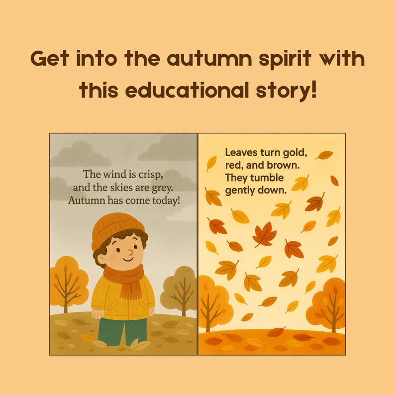 Autumn is Here Kids Book PDF | Fall Storybook Digital Download ...