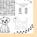 A4 Dogs Birthday Activity Sheet - Printable PDF Digital Download - Etsy
