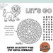 A4 Safari Activity Sheet - Printable PDF Digital Download - Etsy
