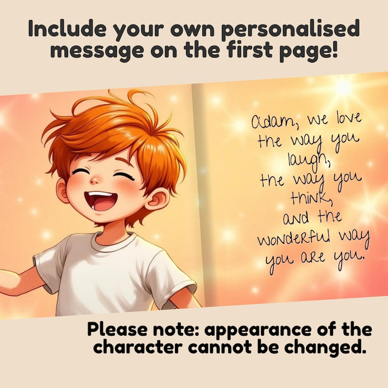 Personalized Children's Book | Ginger Hair Boy, Custom Story - Etsy