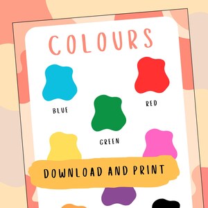 10x Colourful Educational Posters | A4 PDF Digital Download | Learning ...