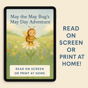 May the May Bug’s May Day Adventure – A4 Printable PDF Children’s Book ...