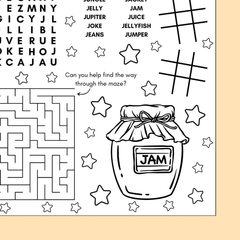 A4 Letter "j" Alphabet Activity Sheet - Educational PDF Digital ...