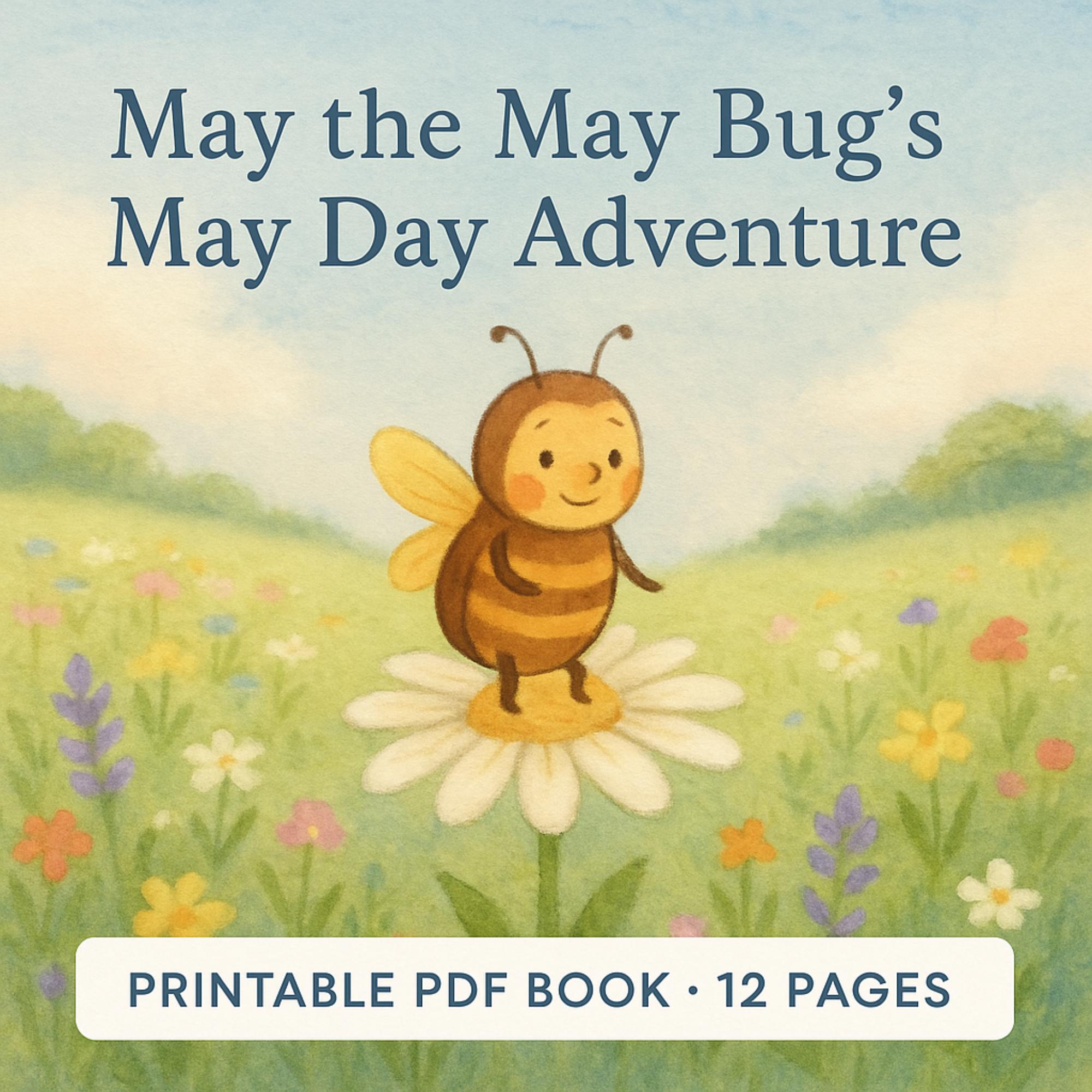 May the May Bug’s May Day Adventure – A4 Printable PDF Children’s Book ...