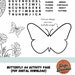 A4 Birthday Butterfly Activity Sheet Printable PDF Digital Download - Etsy