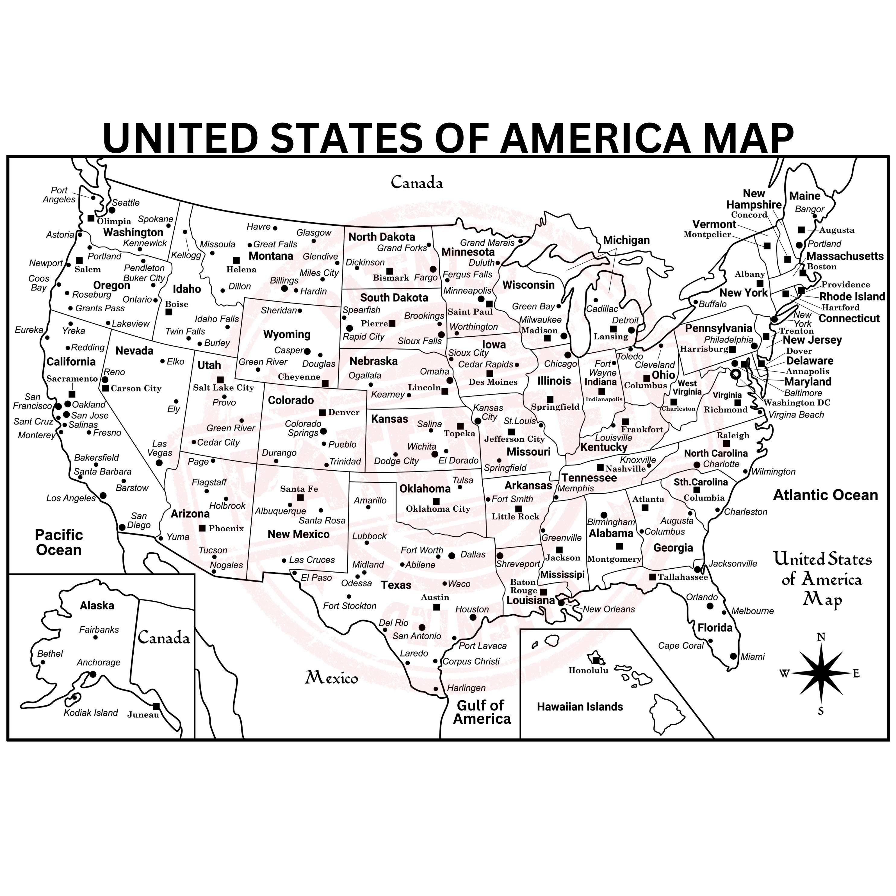 2025 USA MAP - Gulf of America - Etsy