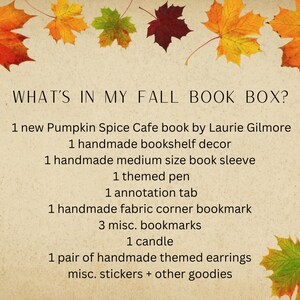 Fall Book Box, Cozy Reading Box, Fall Gift Box, Book Lover, Gifts for ...