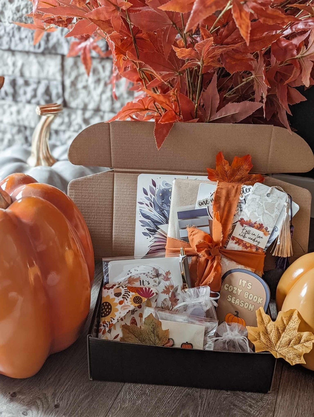 Fall Book Box, Cozy Reading Box, Fall Gift Box, Book Lover, Gifts for ...