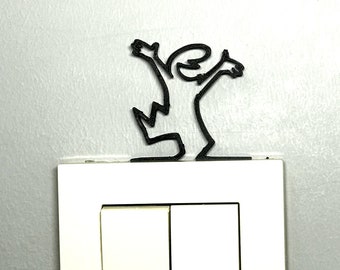 La Linea Figure "happy" Wall Art Wall Decor / Stick Figures / Wall 3D ...